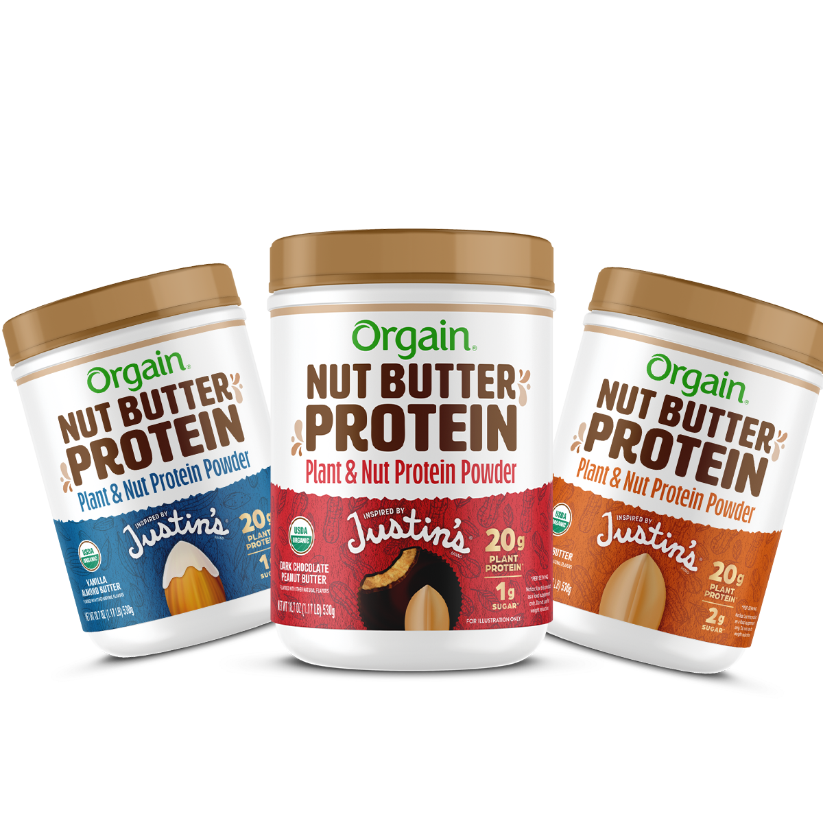 Nut Butter Protein Powder Inspired by JUSTIN’S® Nut Butters | Orgain