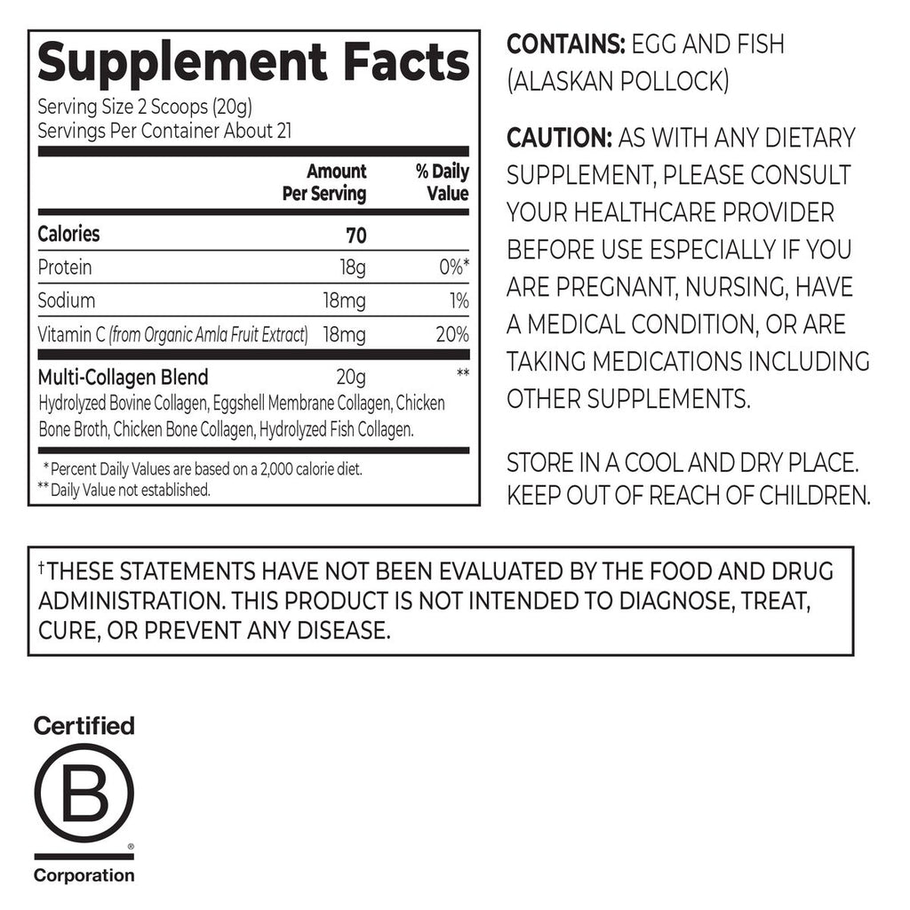 Multi Collagen Peptides Powder - Unflavored | Orgain