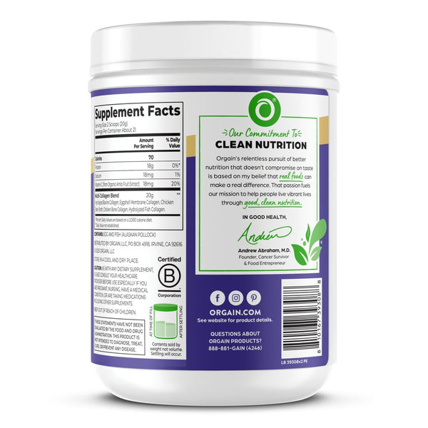 Multi Collagen Peptides Powder - Unflavored | Orgain