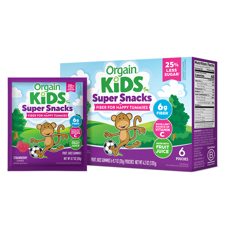 Kids Super Snacks + Fiber for Happy Tummies – Orgain