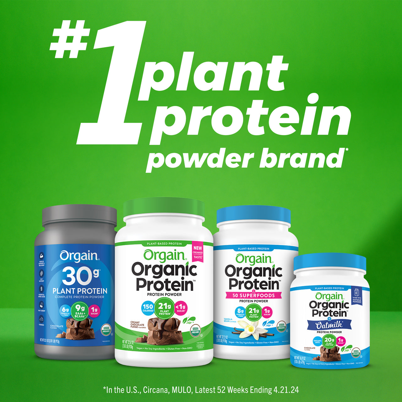 30g Plant Based Protein Powder - Chocolate | Orgain